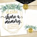 Share a Memory Printable Sign and Card Set Birthday Wishes Words of ...