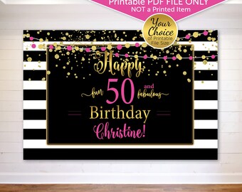 Hot Pink Banner - Etsy