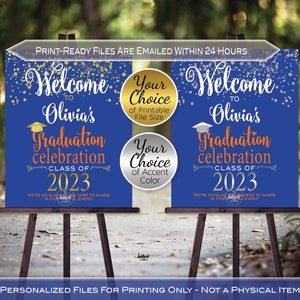 Graduation Celebration Party Personalized Welcome Sign - Etsy