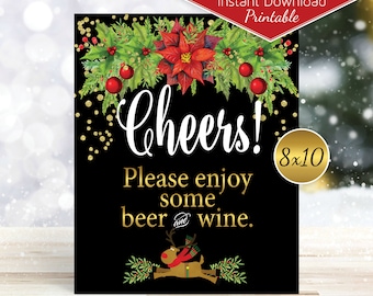 Printable Christmas Party Sign Cookie Bar Buffet 8x10 - Etsy