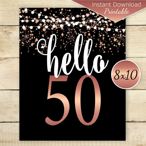 Hello 50 - Etsy