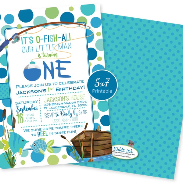 Fishing 1st Birthday - Etsy