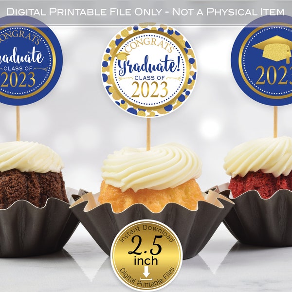 Blue Gold Graduation - Etsy