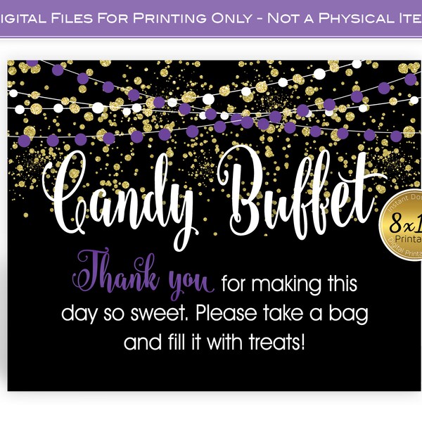 Candy Buffet Signs - Etsy