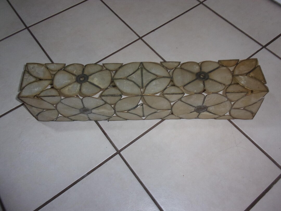 Vintage Capiz Shell Light Fixture Vanity Shade Wall Home Decor - Etsy