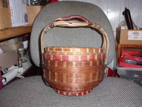Very Old Antique Asian Rice Basket - Etsy