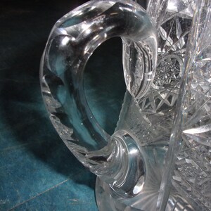 Crystal Brilliant Cut Pinwheel Water Pitcher Vase - Etsy