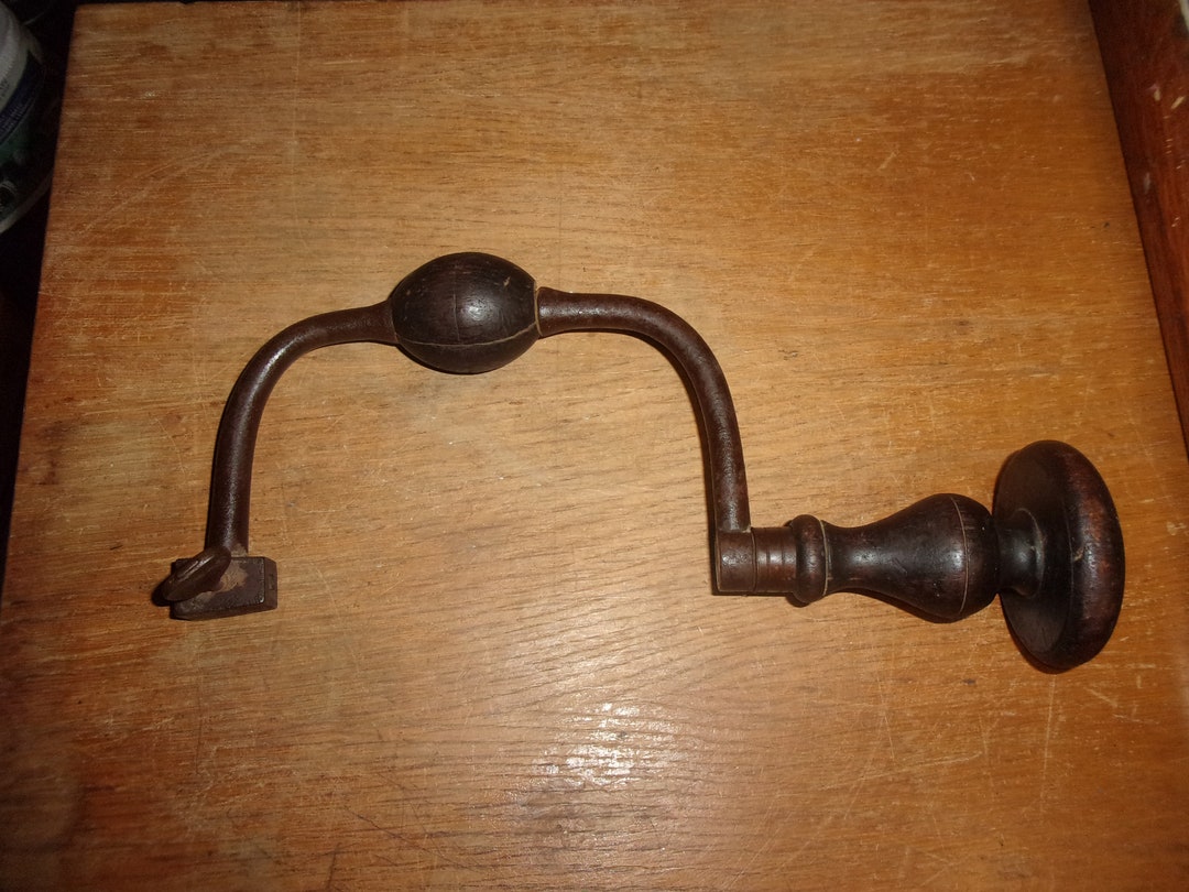 Antique German Drill Handicraft Wood, Iron Age 1900's Tool - Etsy