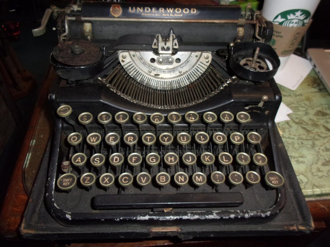 Antique Underwood Standard Four Bank Keyboard - Etsy
