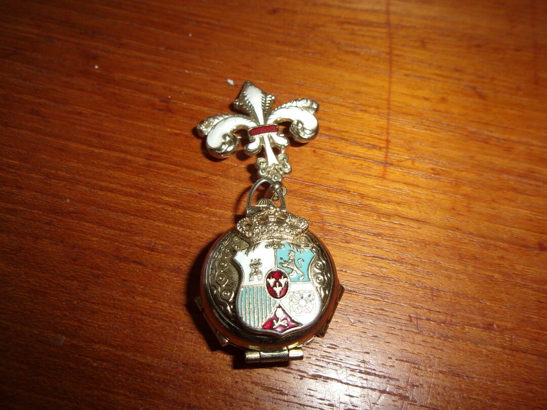 Vintage Cora 4-way Locket Brooch - Etsy