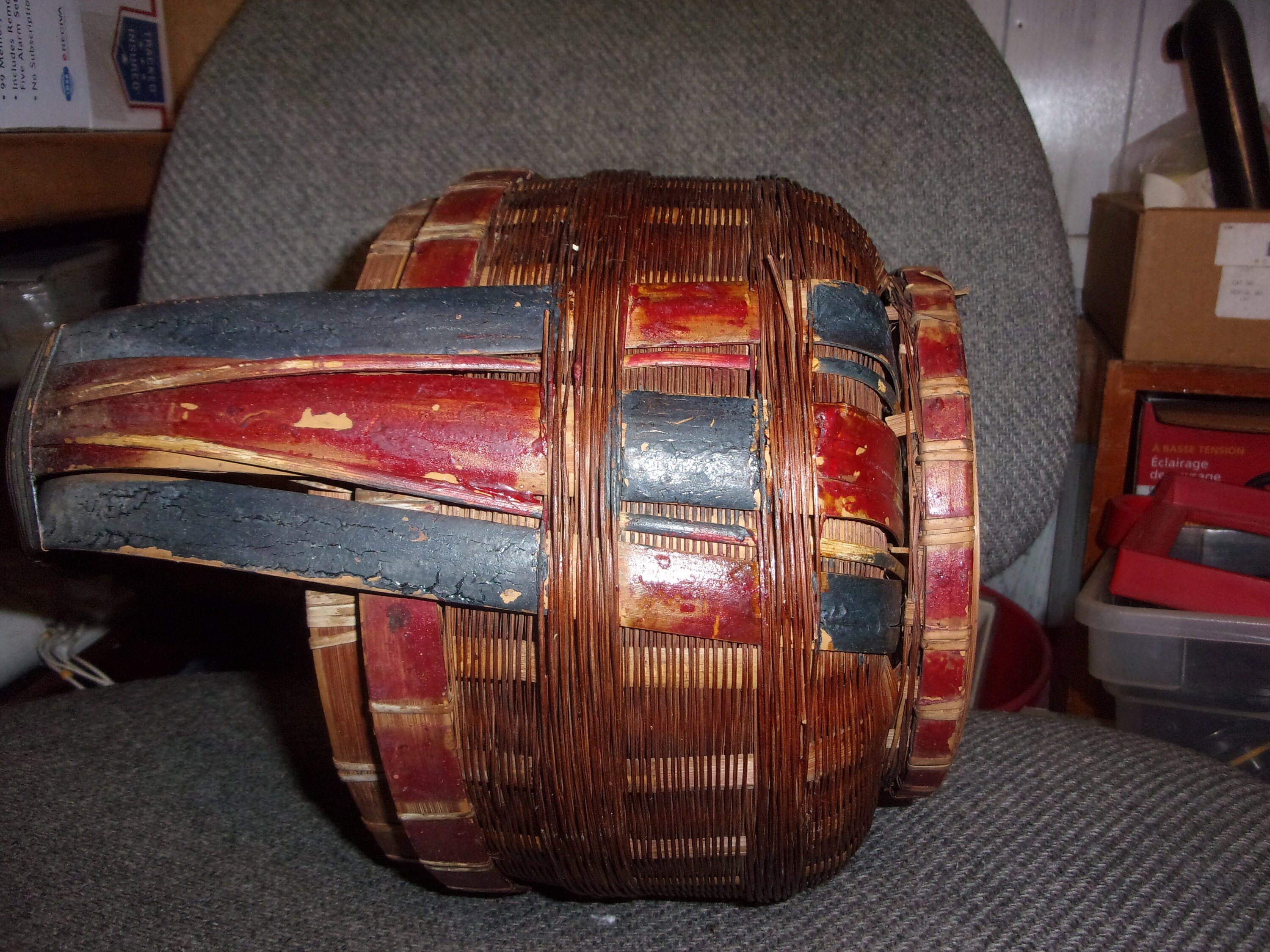 Very Old Antique Asian Rice Basket - Etsy