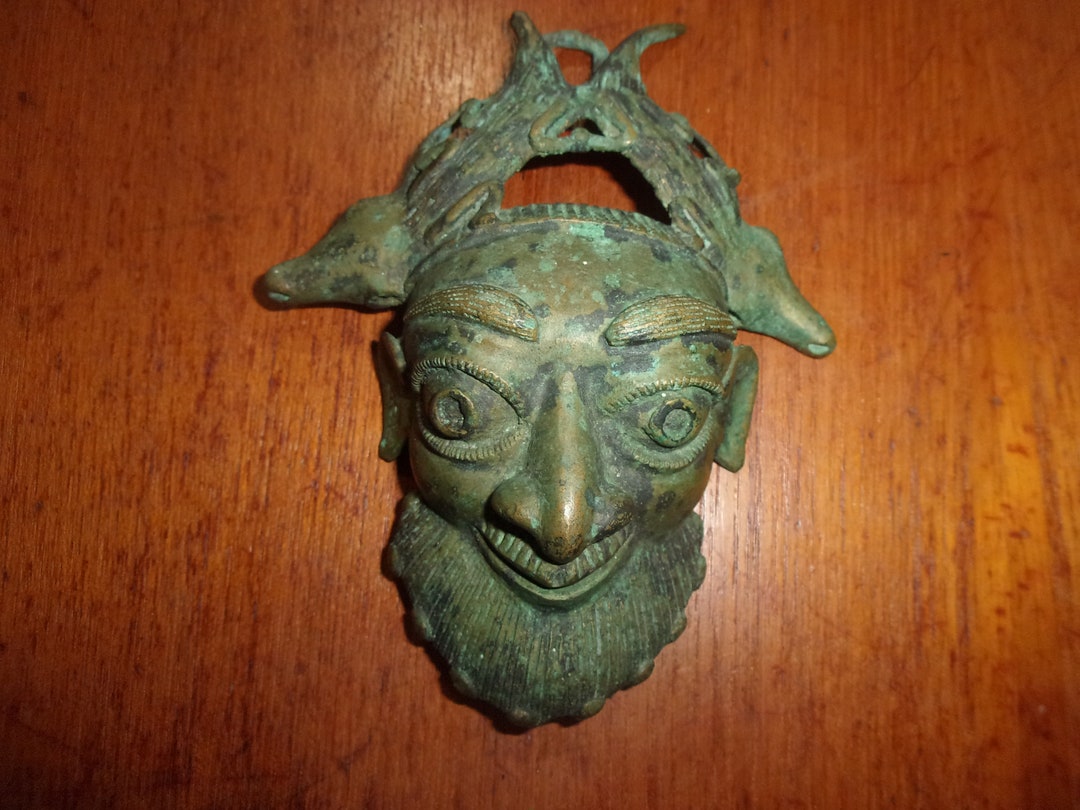 Rare Bronze Benin African Hip Mask - Etsy