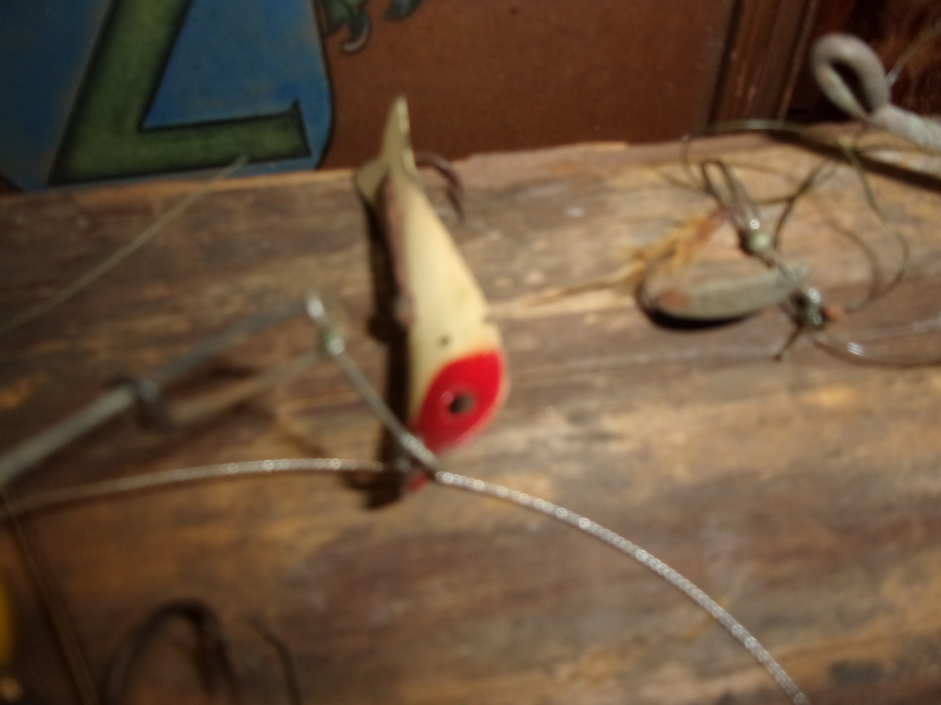 Antique Wooden Fishing Tackle Box With Antique Collectibles - Etsy