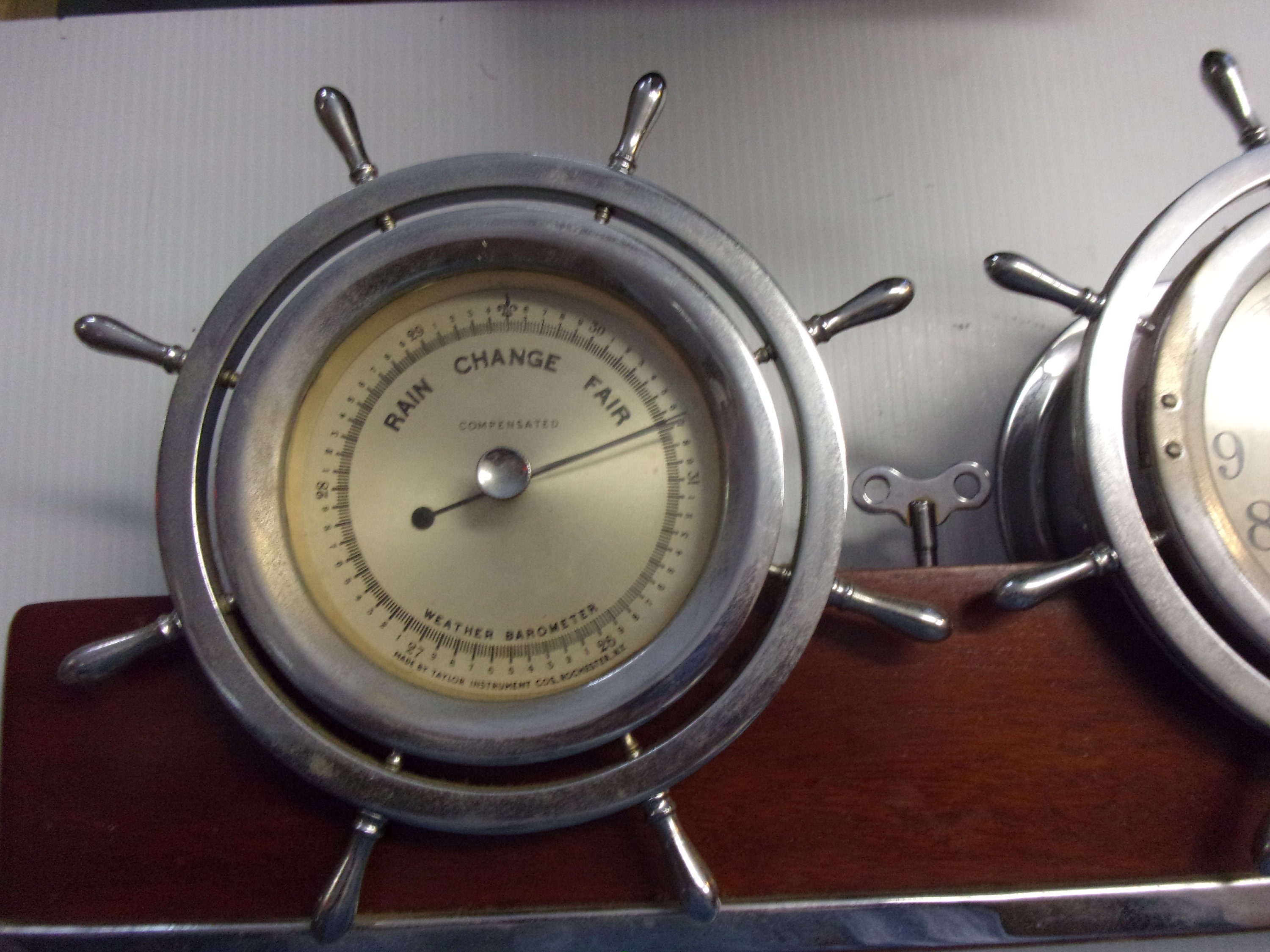 Antique Seth Thomas Helmsmen Regatta Clock Barometer Set - Etsy