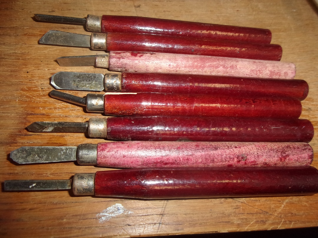 Vintage Set of Japanese Wood Carving Tools - Etsy