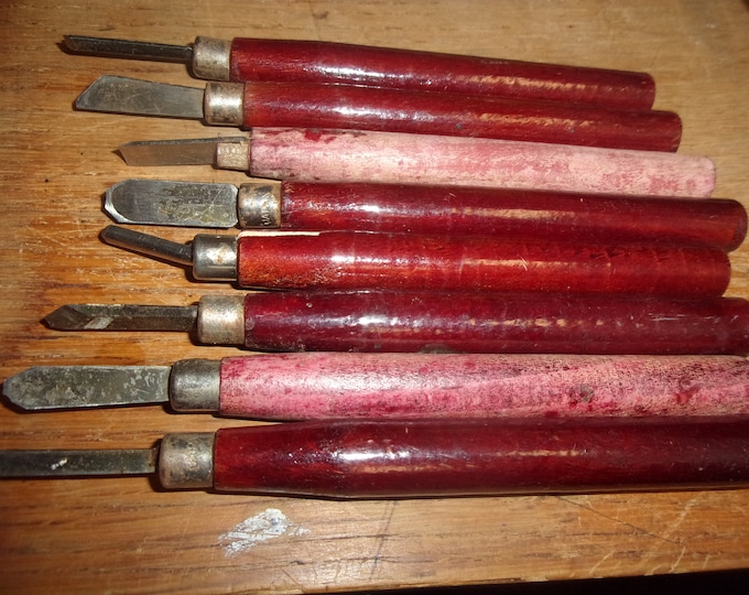 Vintage Set of Japanese Wood Carving Tools - Etsy