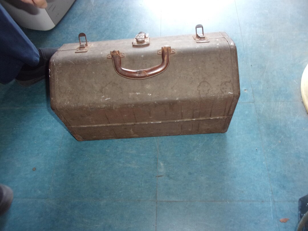 Vintage Tackle Tool Box Excelsior Stamford Ct. Large Metal - Etsy