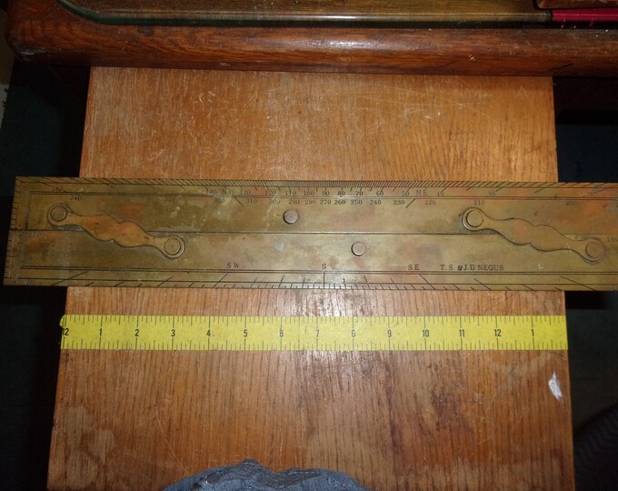 1800's Parallel Ruler Brass T.S.& J.D. Negus Nautical Instrument - Etsy