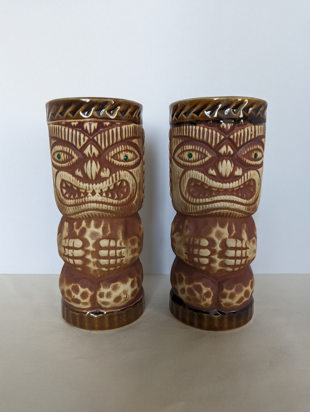 Vintage Orchids of Hawaii Tiki Mugs 2 - Etsy