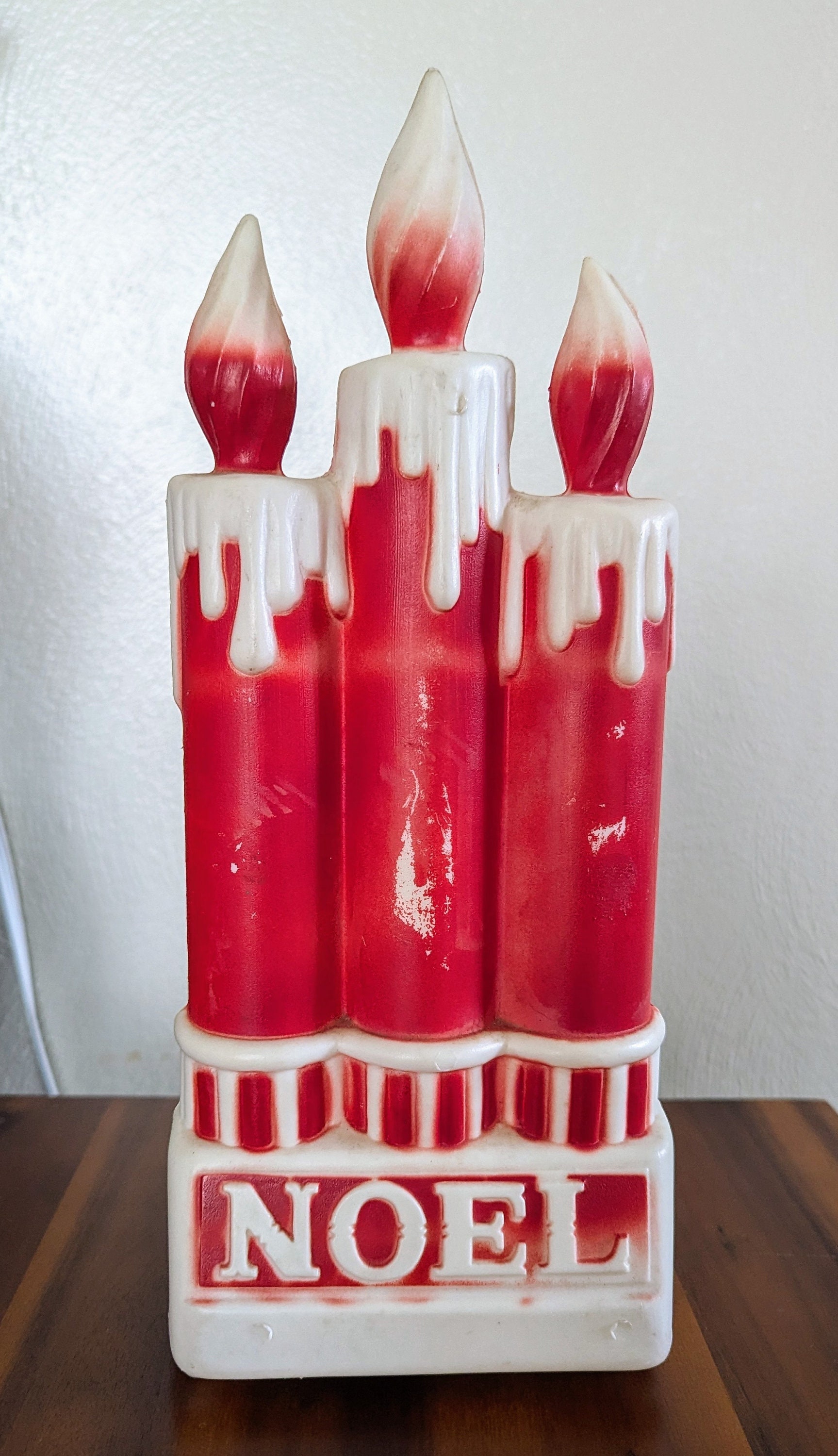 Dapol Industries 1970s Noel Candles Tabletop Blowmold - Etsy