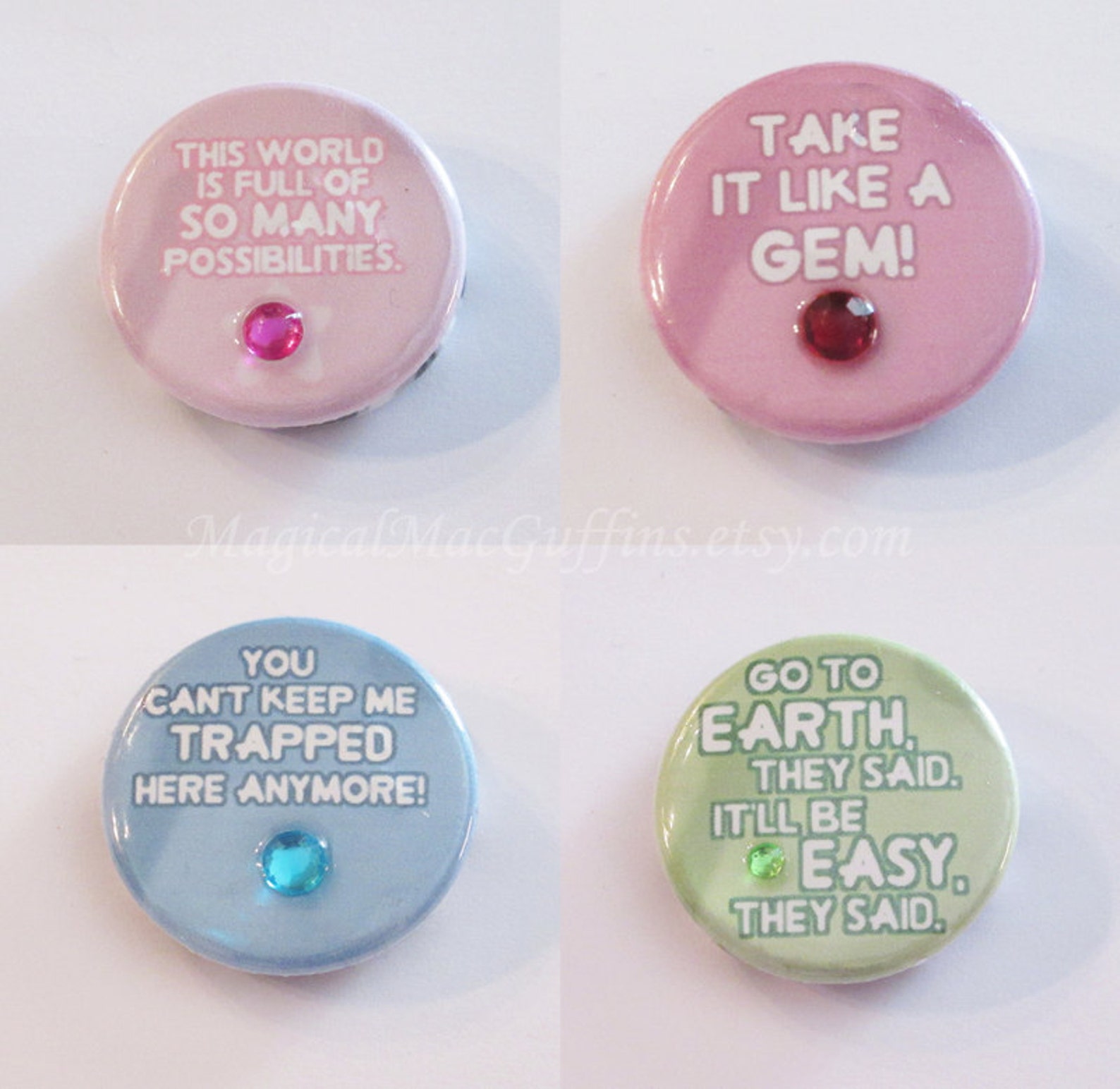 Crystal Gems Garnet Amethyst Pearl Ruby Sapphire Rose Quartz Etsy