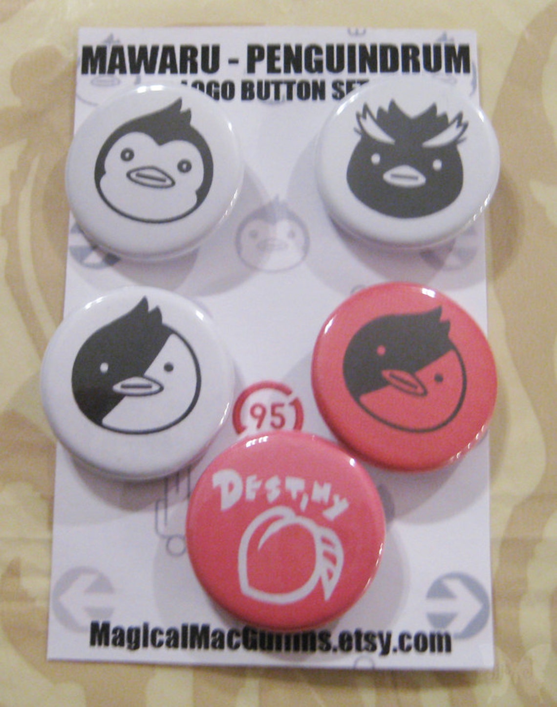 Mawaru-penguindrum Logos Button Set | Etsy