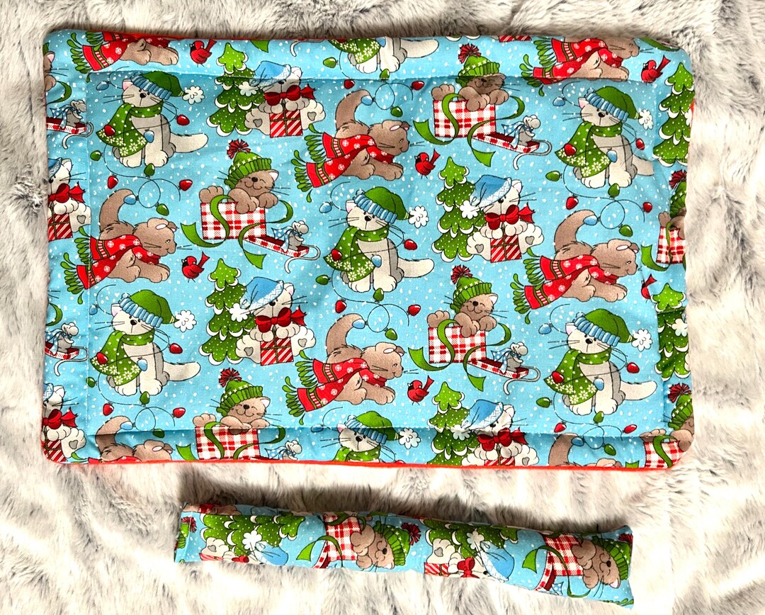 Christmas Cats Catnip Cat Mat, Cat Mat for Pet Carrier, Cat Mat ...