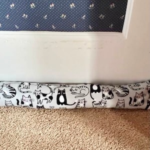 Draft Door Stoppers, Cat Cats Pattern Draft Door Dodgers, Window Draft ...