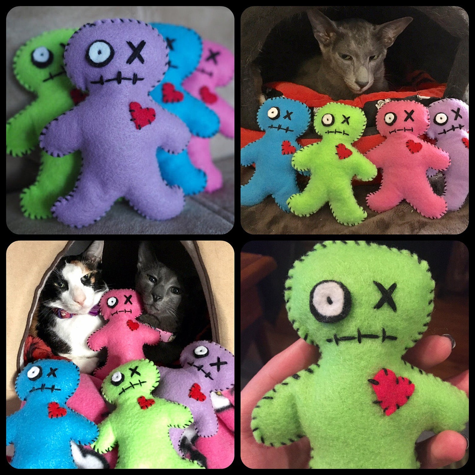 Cat Catnip Voodoo Doll Toy, Felt Voodoo Doll Catnip Toy, Voodoo Doll ...