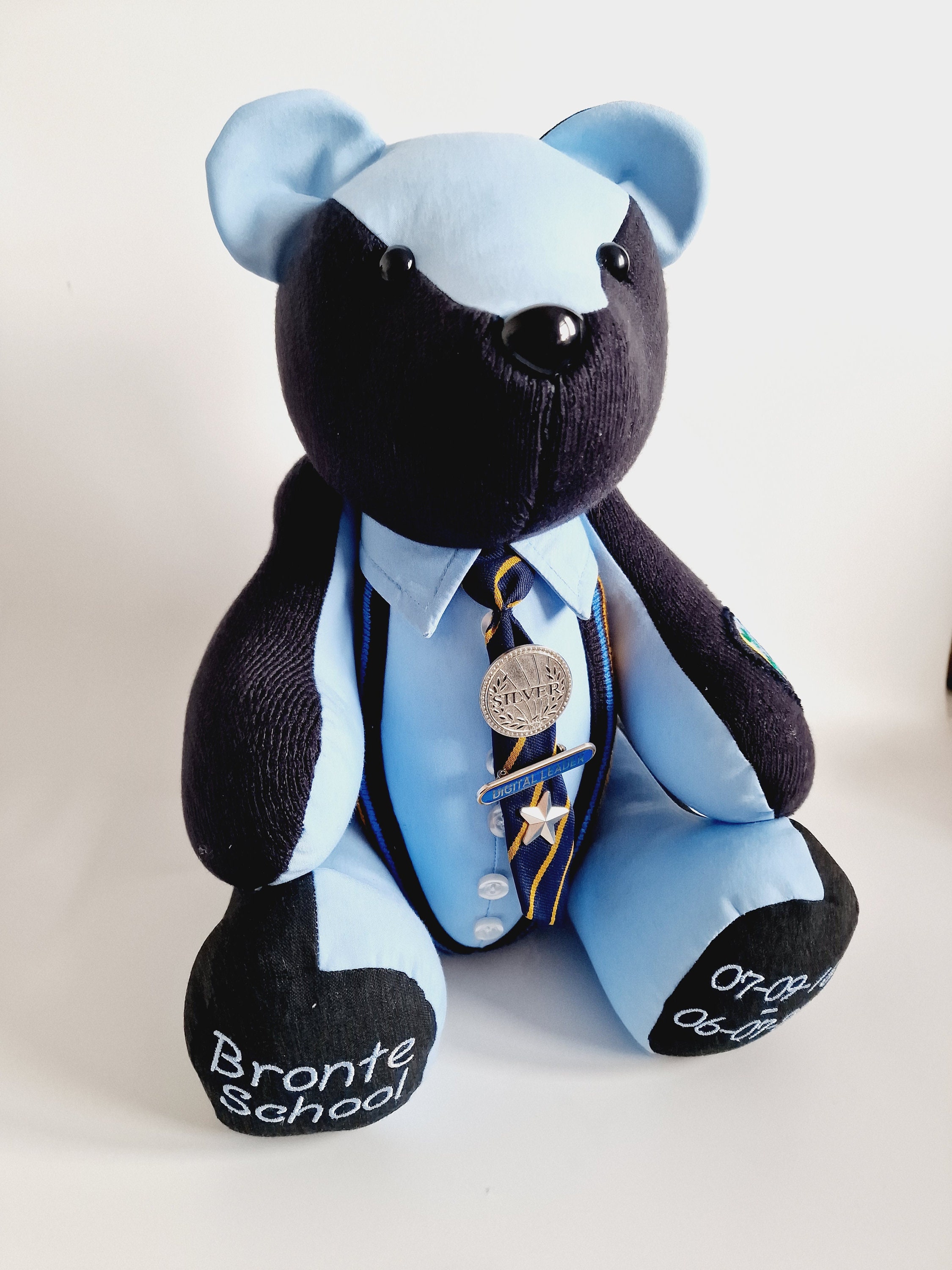 School Uniform Keepsake Memory Bear/ted/teddy - Made From Infants ...