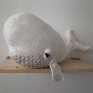 Big Albino Beluga - Handmade Stuffed Animal - Etsy