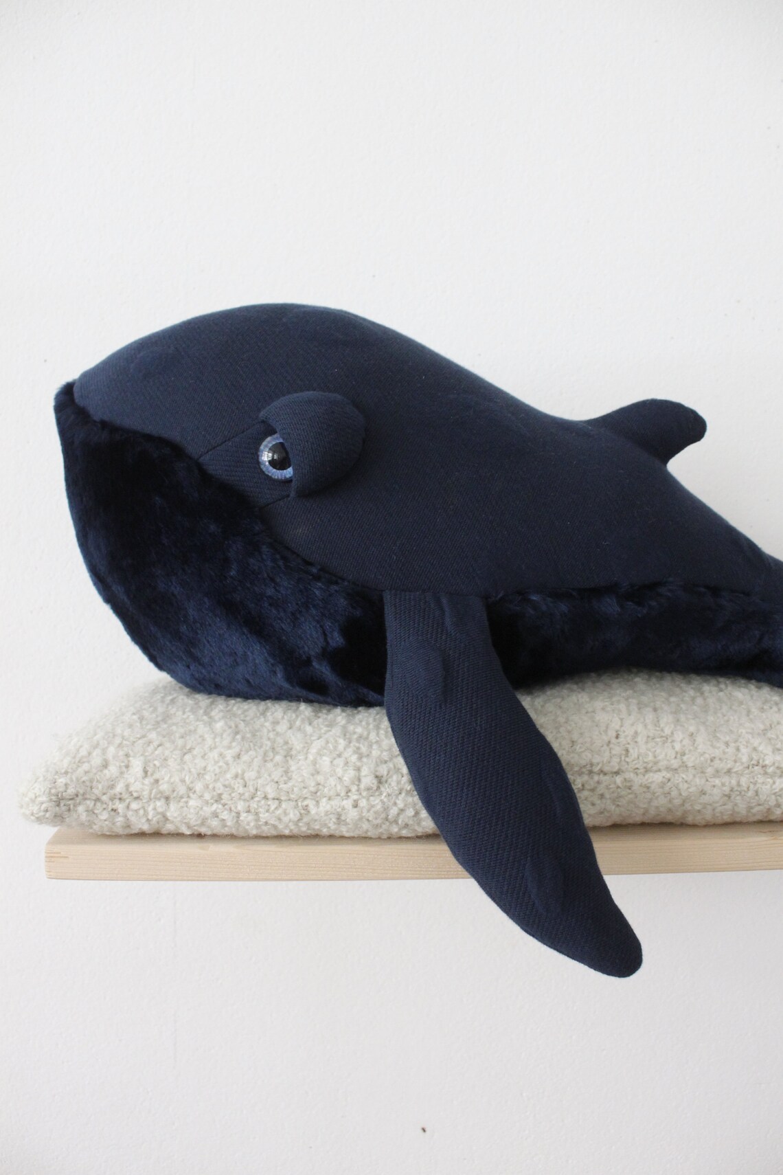 Small Night Whale Handmade Stuffed Animal | Etsy