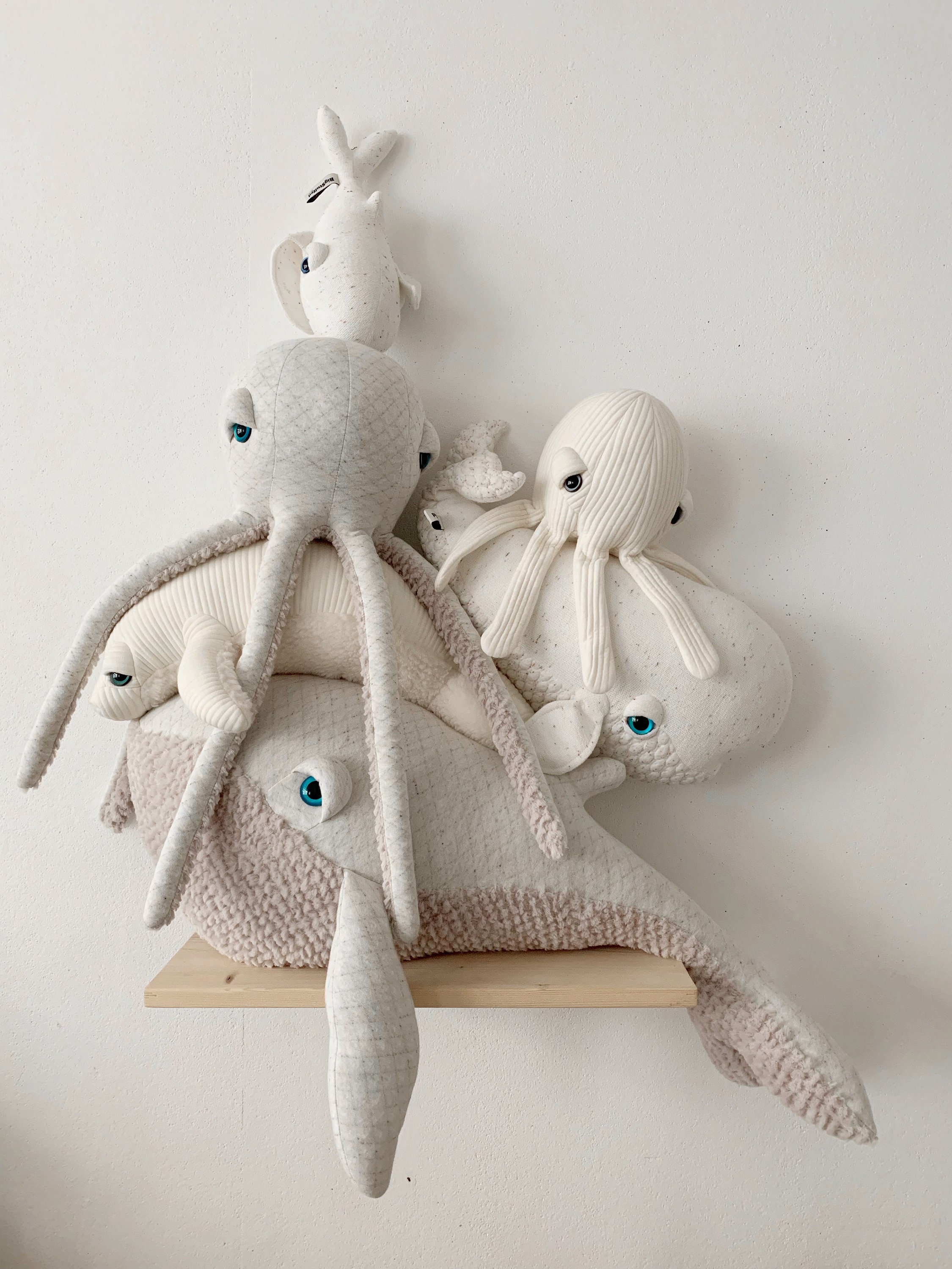 Small Albino Manatee Handmade Plush Toy | Etsy