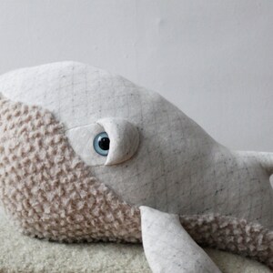 Small Albino Whale - Handmade Stuffed Animal - Etsy