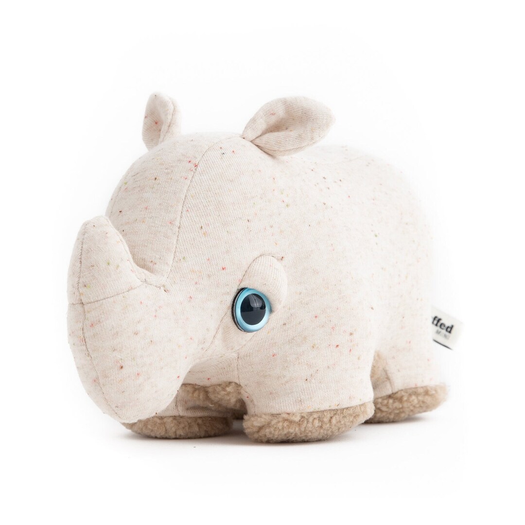 The Mini Rhino - Handmade Stuffed Animal - Small Stuffed Animal for ...