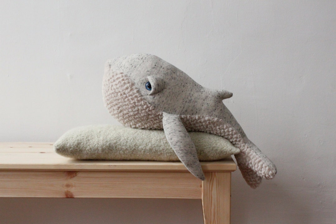Small Original Whale - Handmade Stuffed Animal - Etsy
