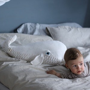 Big Albino Beluga - Handmade Stuffed Animal - Etsy
