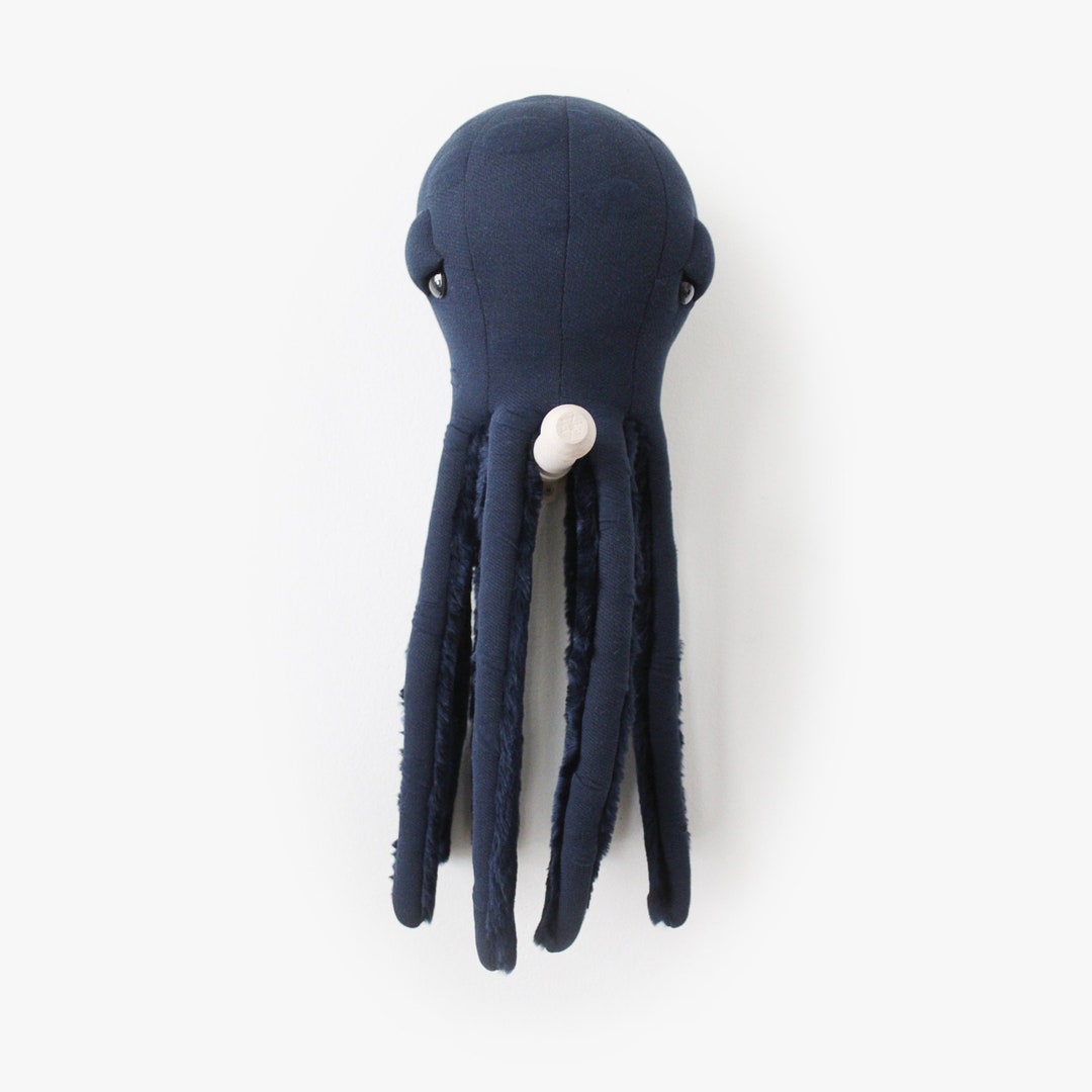 Small Night Octopus Handmade Stuffed Animal - Etsy