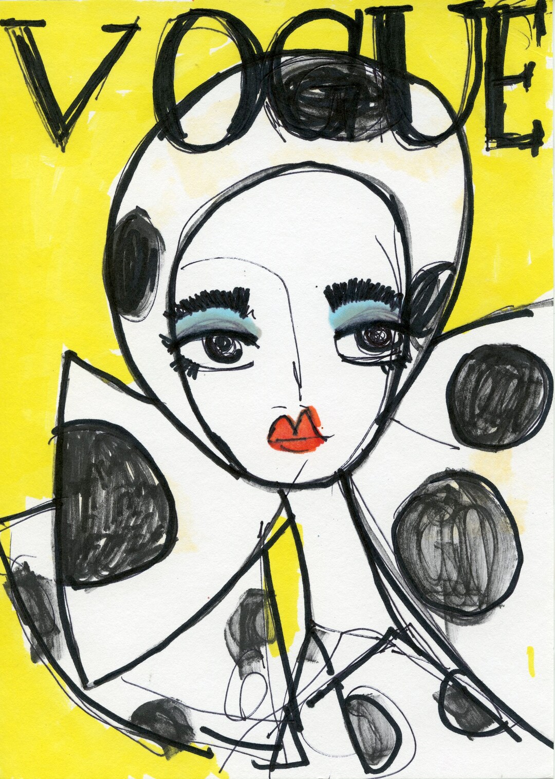 Vintage Vogue A4 Print - Etsy