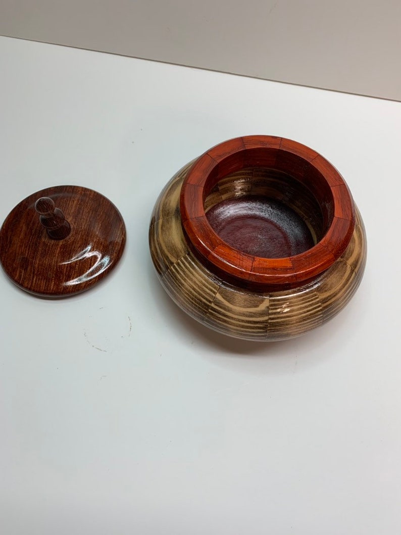 Segmented Box With Finial - Etsy