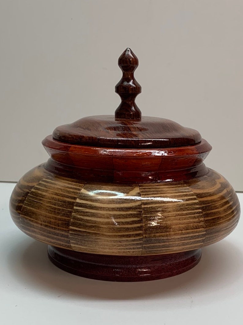 Segmented Box With Finial - Etsy