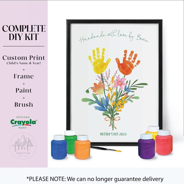 Handprint Flower Art - Etsy