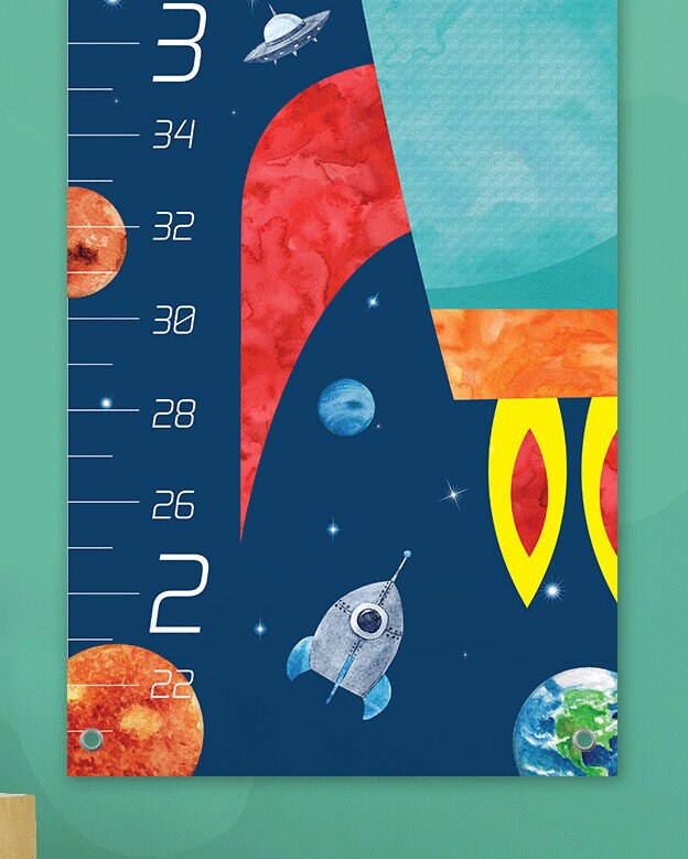 Rocket Ship Growth Chart. Personalized Growth Chart. Personalized ...