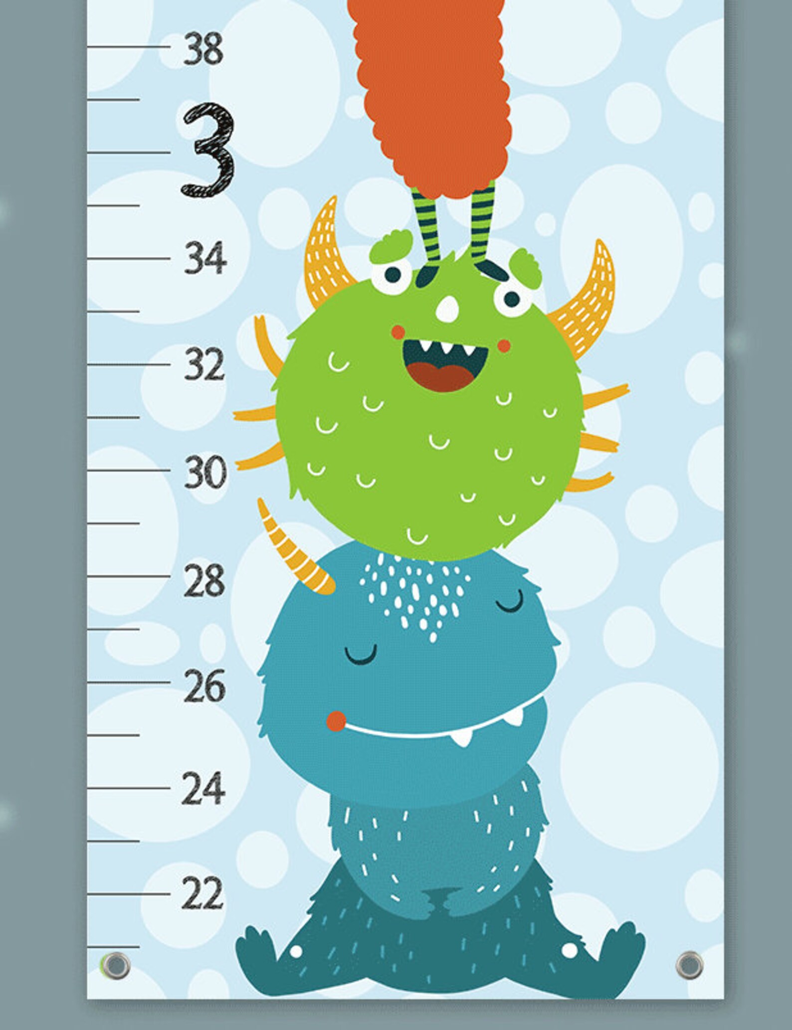 Monsters Growth Chart. Personalized Growth Chart. Personalized - Etsy