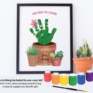 Personalized Mothers Day Gift, Handprint Art Kit, DIY Gift, Gift for ...