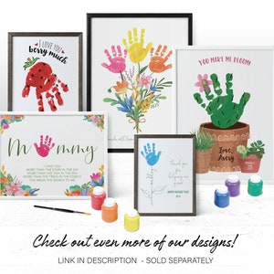 Personalized Mothers Day Gift, Handprint Art Kit, DIY Gift, Gift for ...