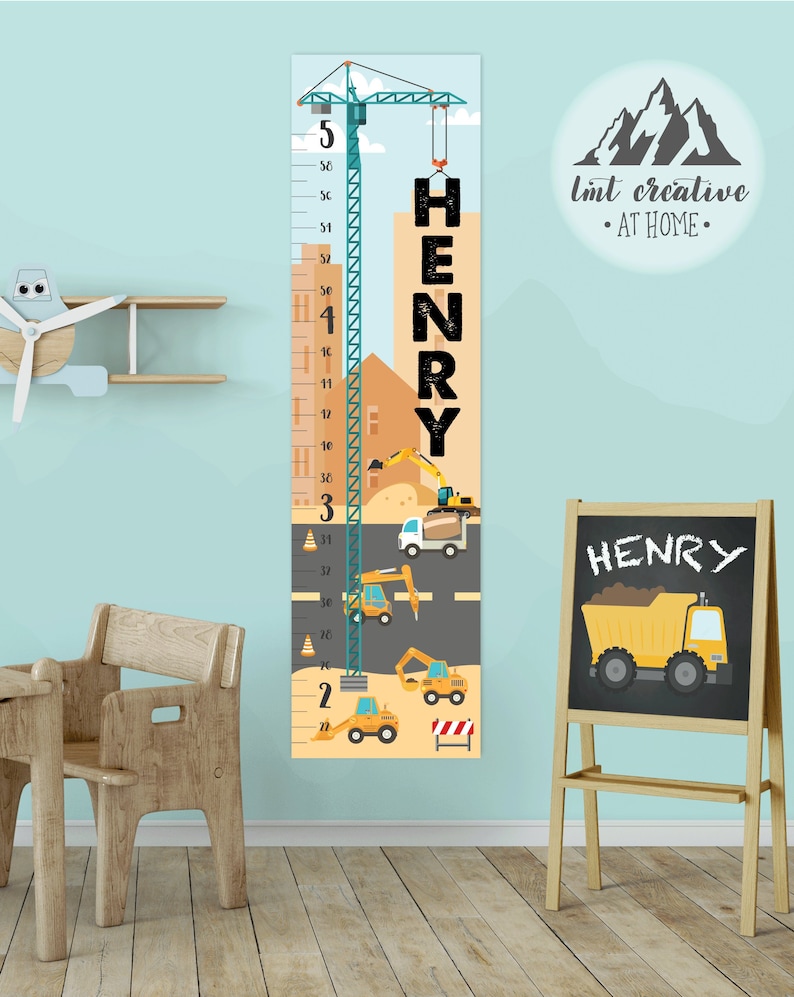 Construction Growth Chart. Personalized Growth Chart. Personalized ...