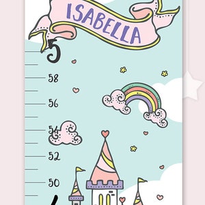 Princess Growth Chart. Personalized Growth Chart. Personalized Growth ...