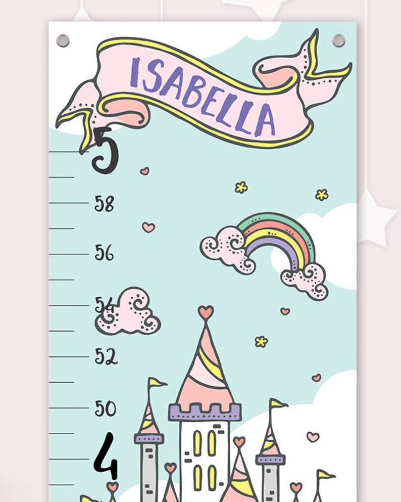 Princess Growth Chart. Personalized Growth Chart. Personalized Growth ...