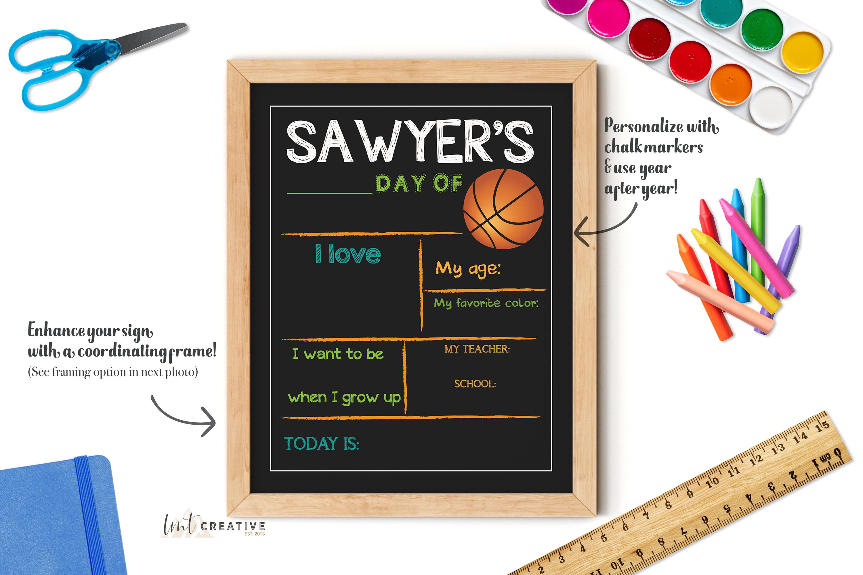 First Day of School Sign, Personalized Back to School Sign, Custom ...